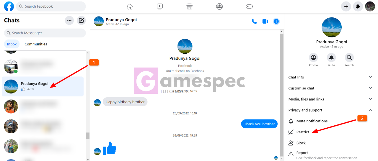 What Happens When You Restrict Someone on Messenger